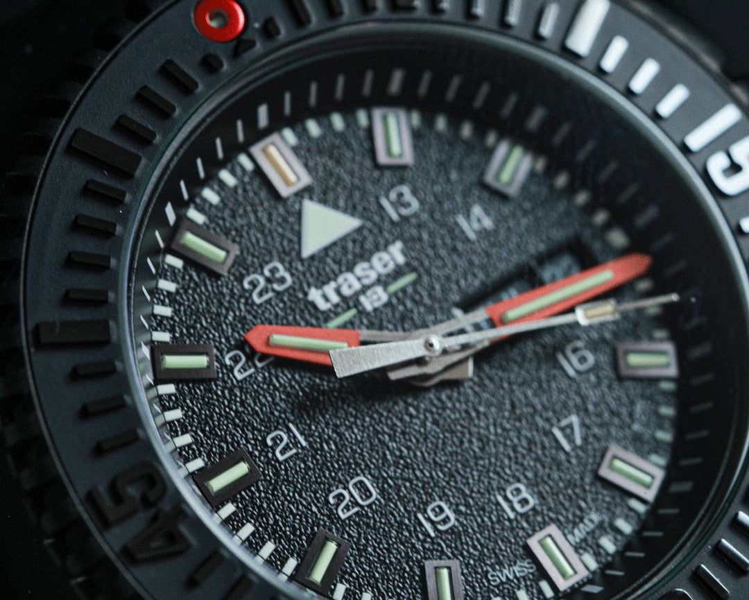 Tritium H3 Swiss P69 PVD Black Sapphire - 48mm Dive Watch by MB-Microt ...
