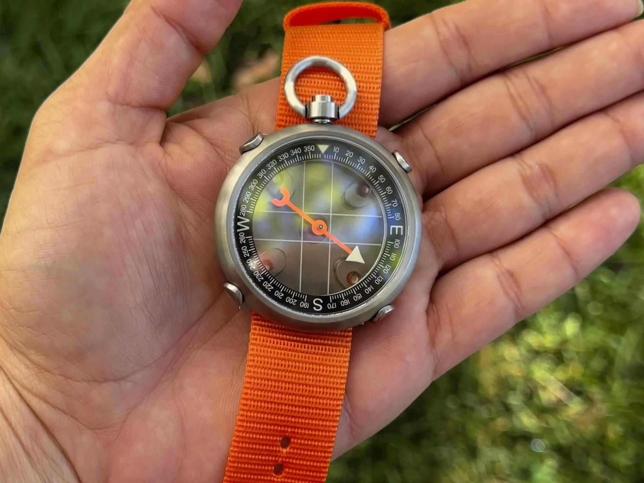 45mm Titanium Heirloom Compass + Wrist Carry Kit by Maratac® – CountyComm