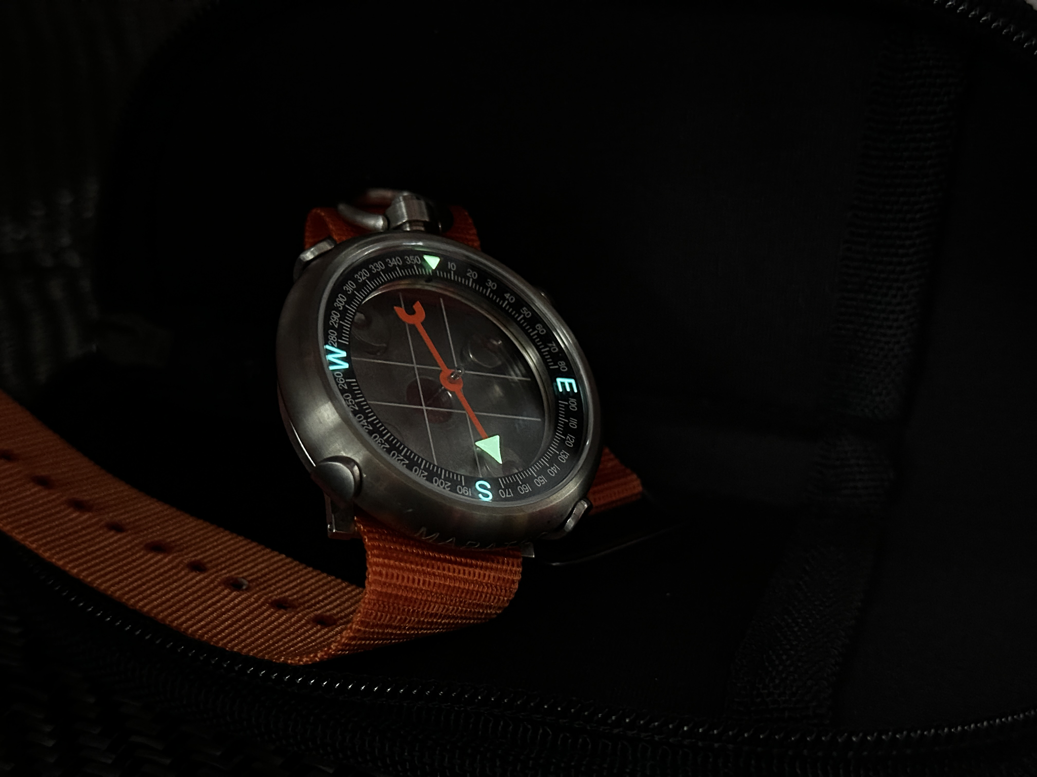 45mm Titanium Heirloom Compass + Wrist Carry Kit by Maratac® – CountyComm