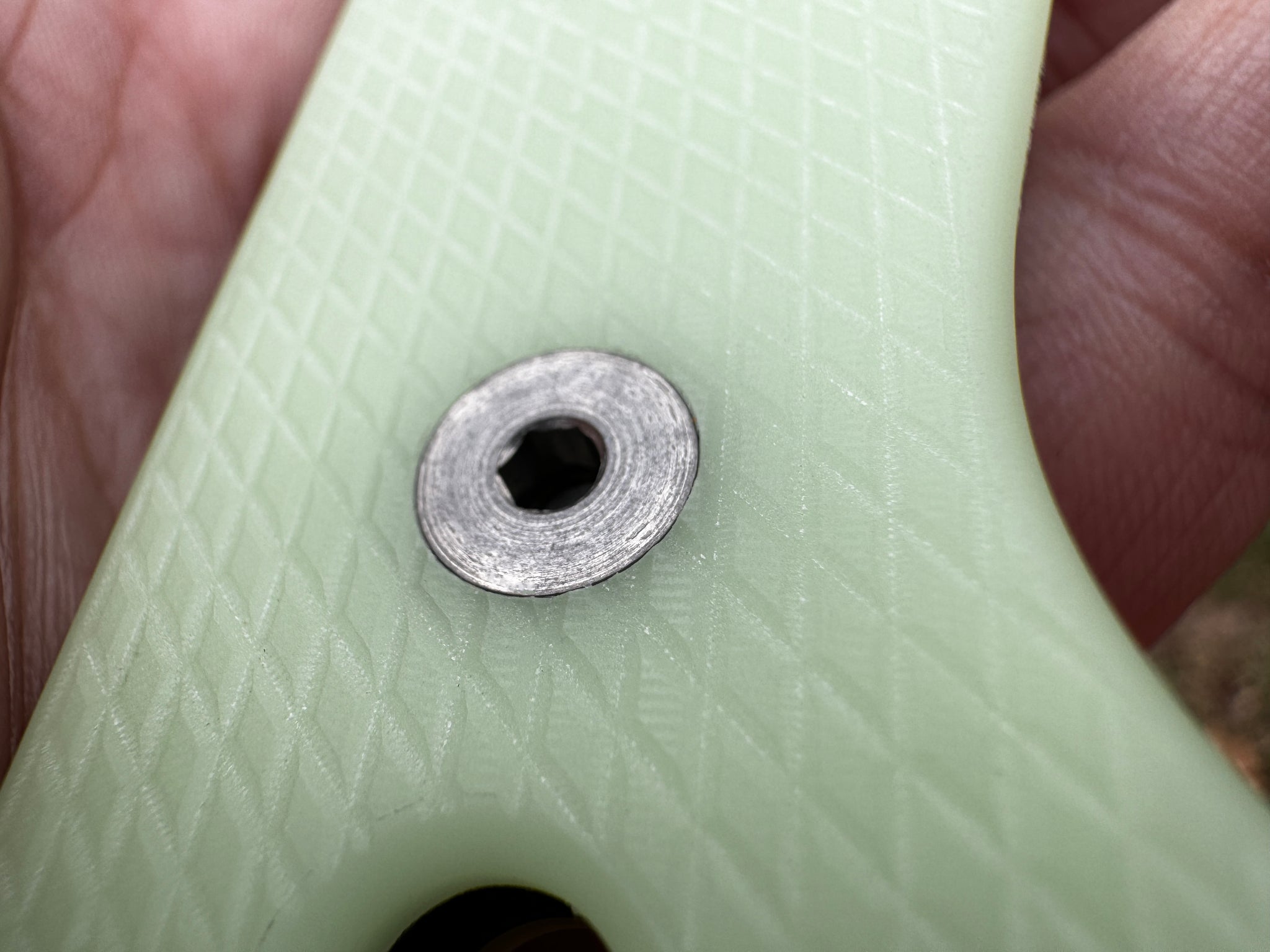 Compact R4A - Ready 4 Action Knife / D2 Fixed Blade ( UGM GLOW Scales ...