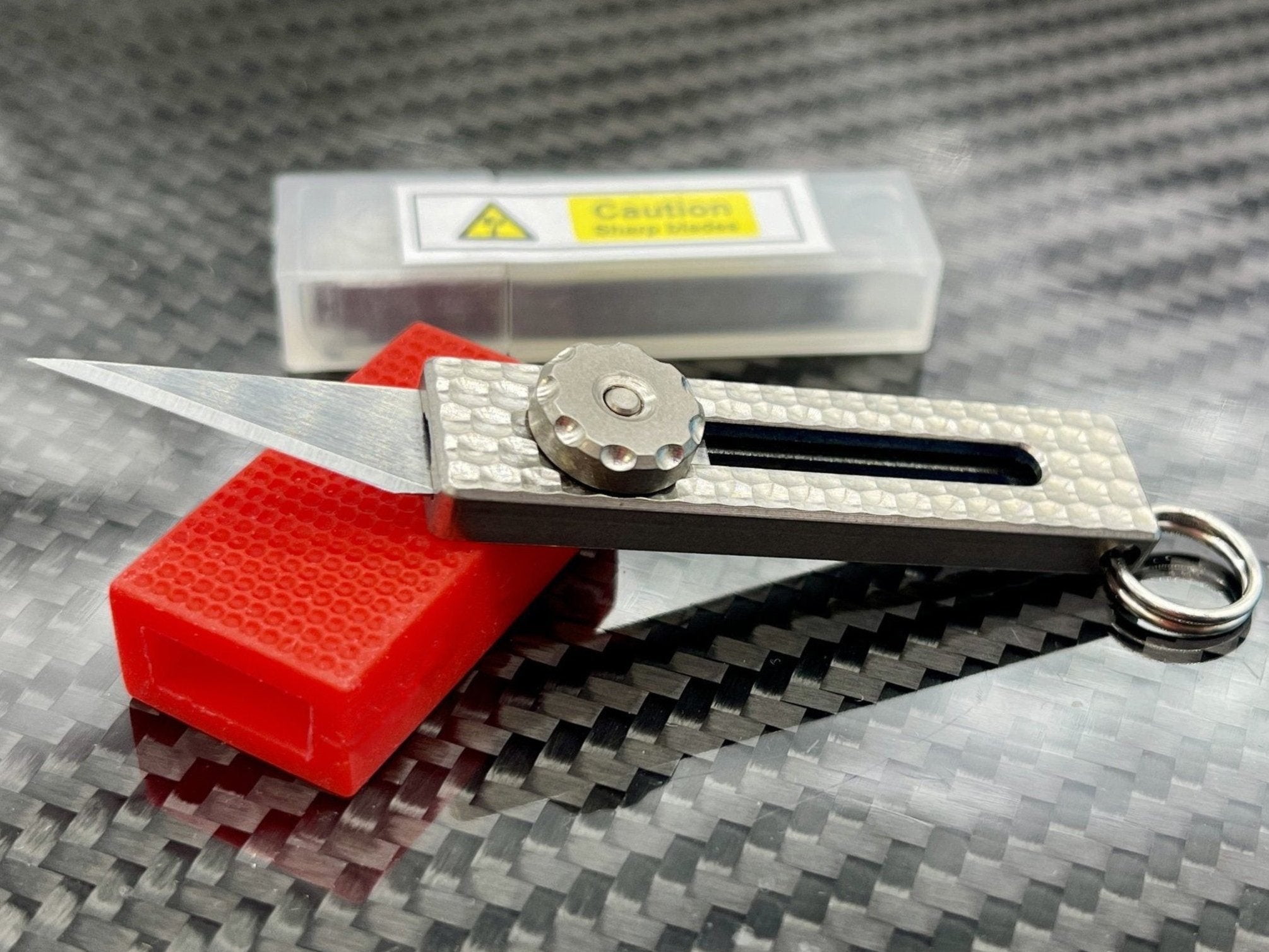 Slide Lock Titanium Craft Knife + Spare Blades + Blade Cap Rev ( 2.0 ...