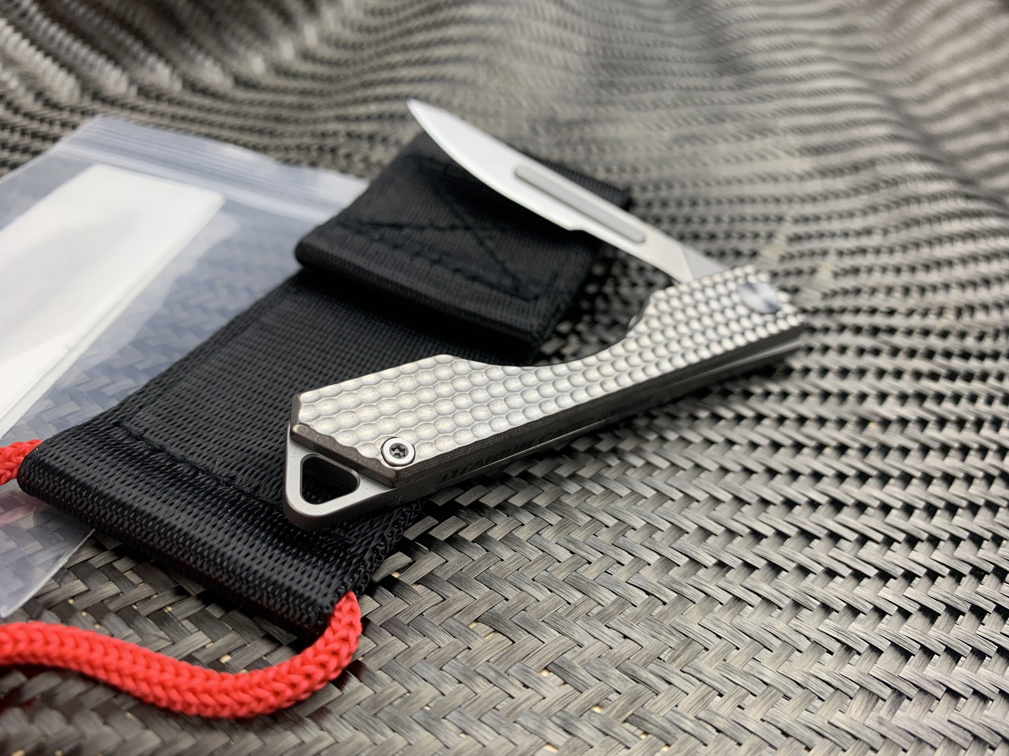 Folding Titanium Craft Scalpel Knife + Case + Spare Blades! – CountyComm